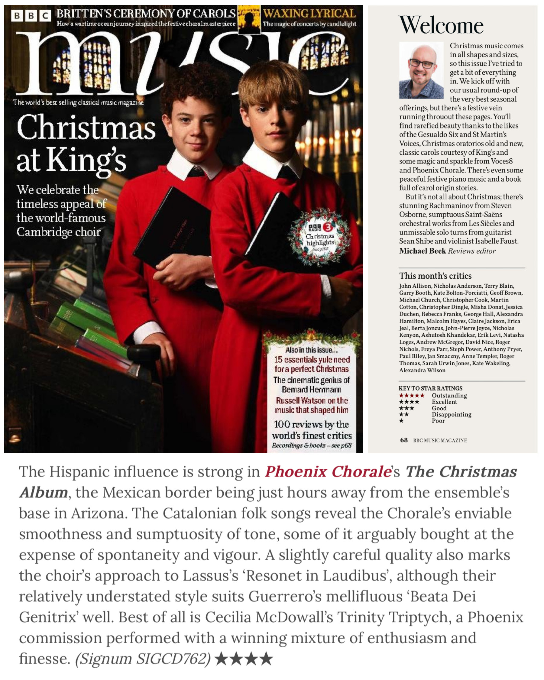 Reviews of 'The Christmas Album' - Phoenix Chorale